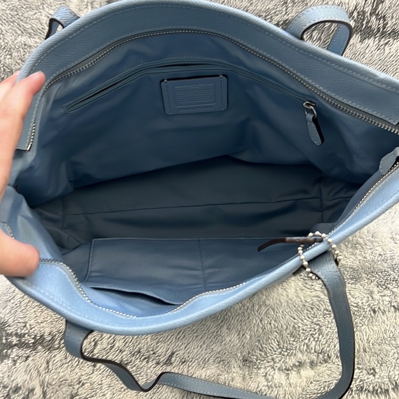 Coach | Bags | Coach Zip Tote Light Blue | Poshmark